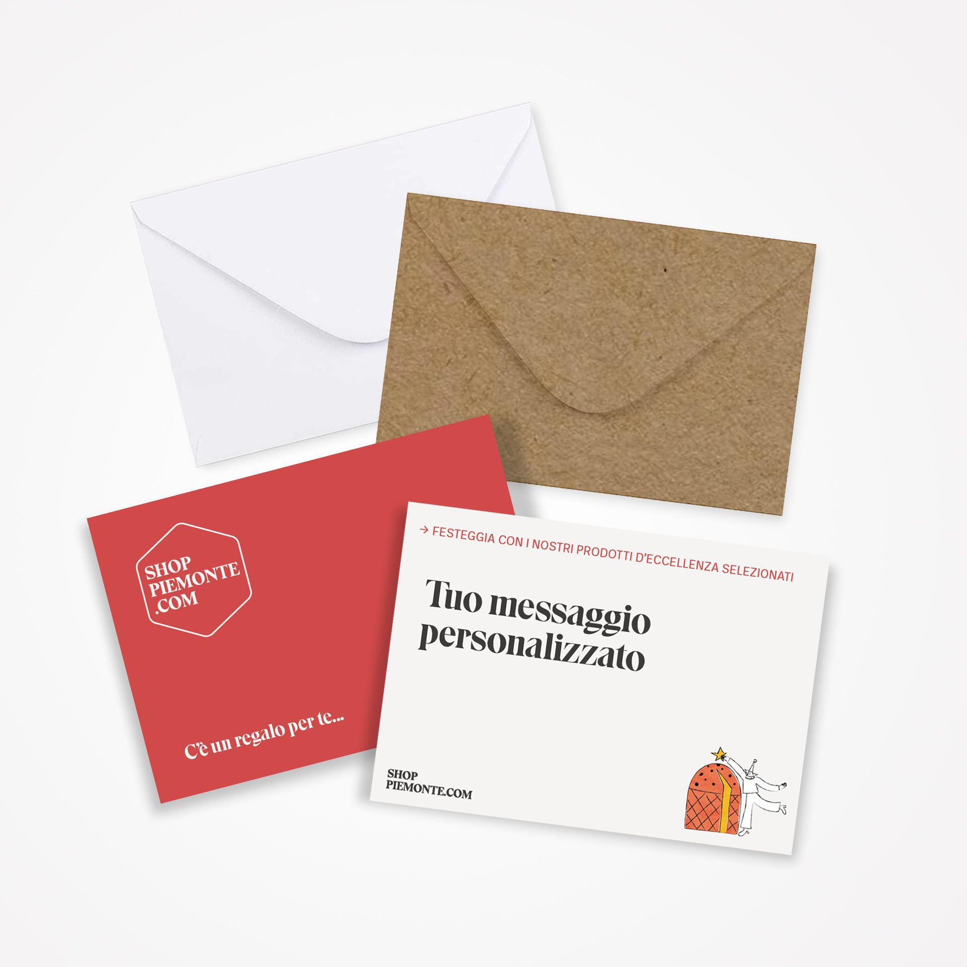 Biglietto Regalo con Messaggio Personalizzabile - Shopiemonte