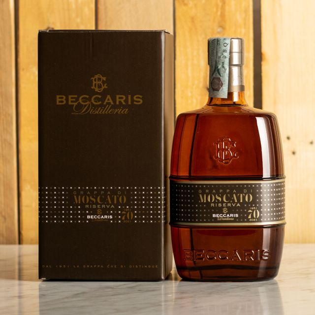 Grappa Moscato Riserva 70° anniversario 1951-2021 - Beccaris